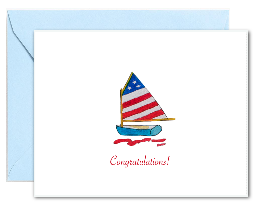 Sailboat Congratulations Card – Freedom Art Studio